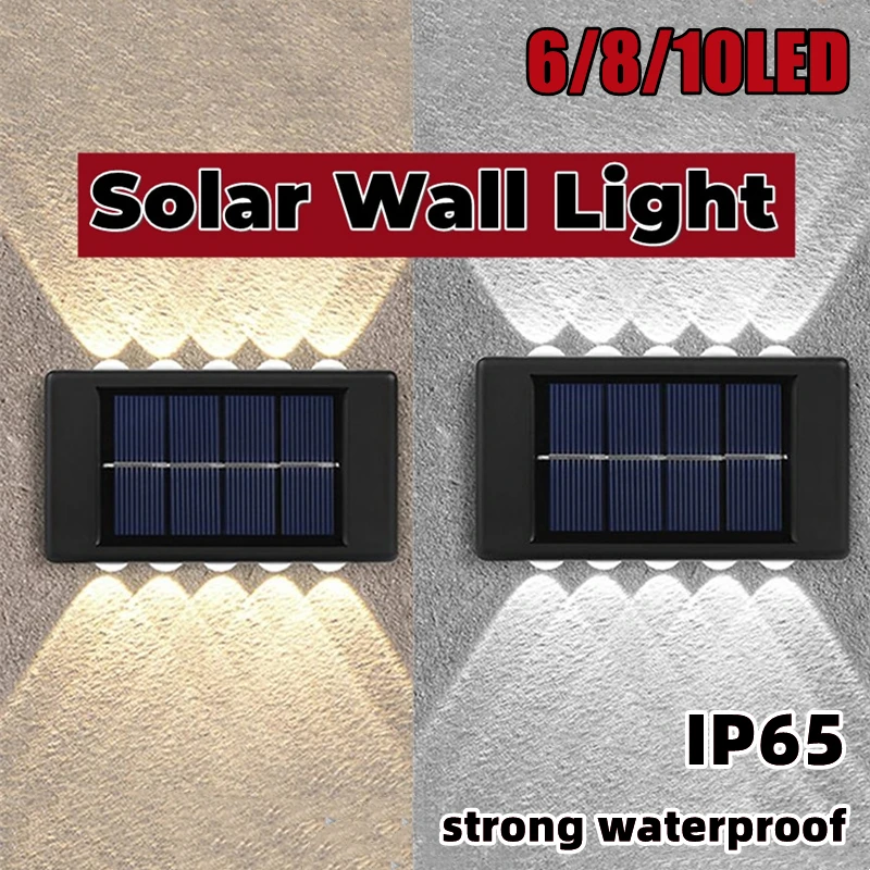 Solar Wall Lamp Outdoor Waterproof Balcony | Solar Outdoor Light ...