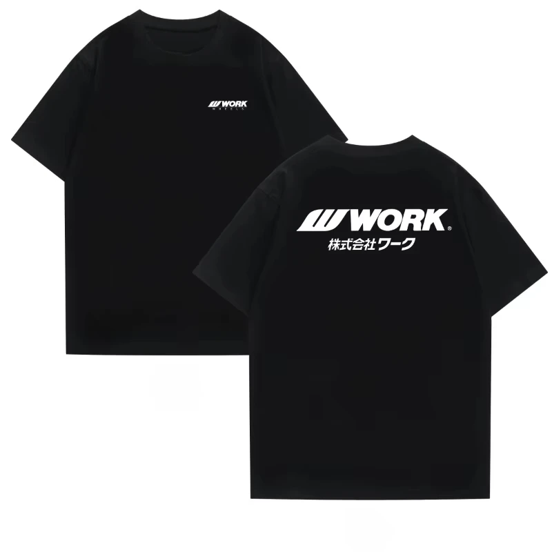 Summer WORK Short Sleeve Classic Wheel Racing Sponsor Clothing RIM Car ...