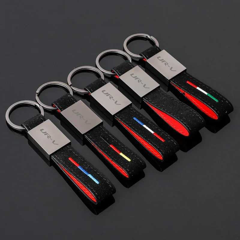 Suede-Car-Keychain-for-Honda-UR-V-Emblem-CR-V-ELYSION-CITY-INSIGHT ...