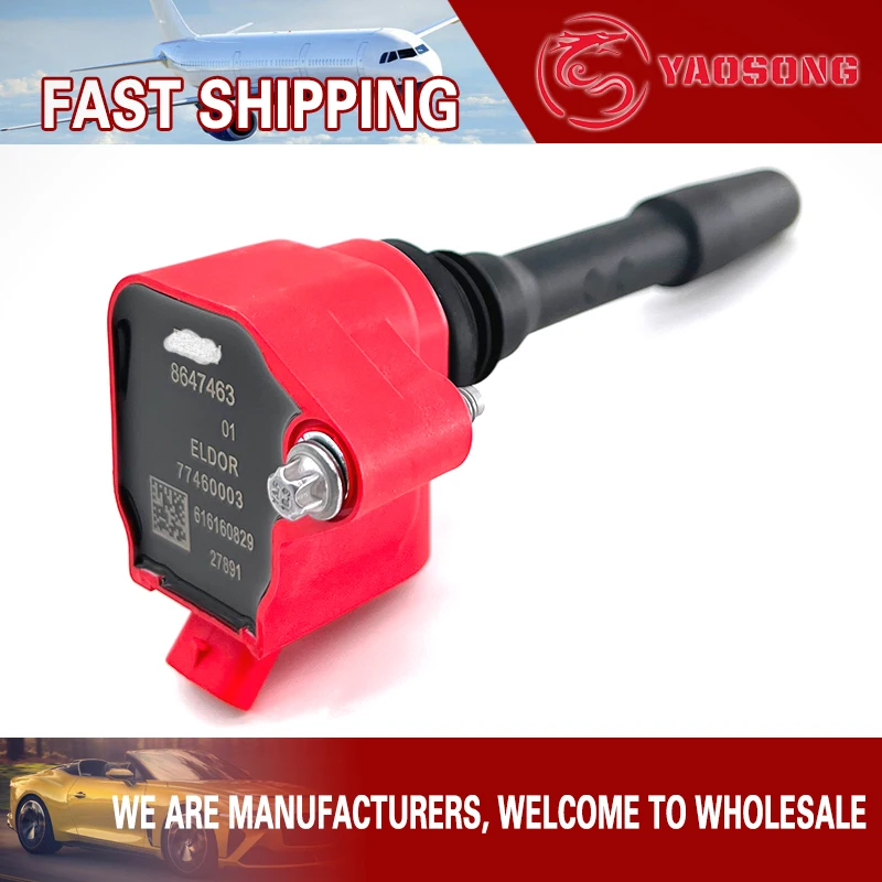 1PCS-HIGH-ENERGY-RED-IGNITION-COIL-12138615991-12138678438-UF750-FOR ...