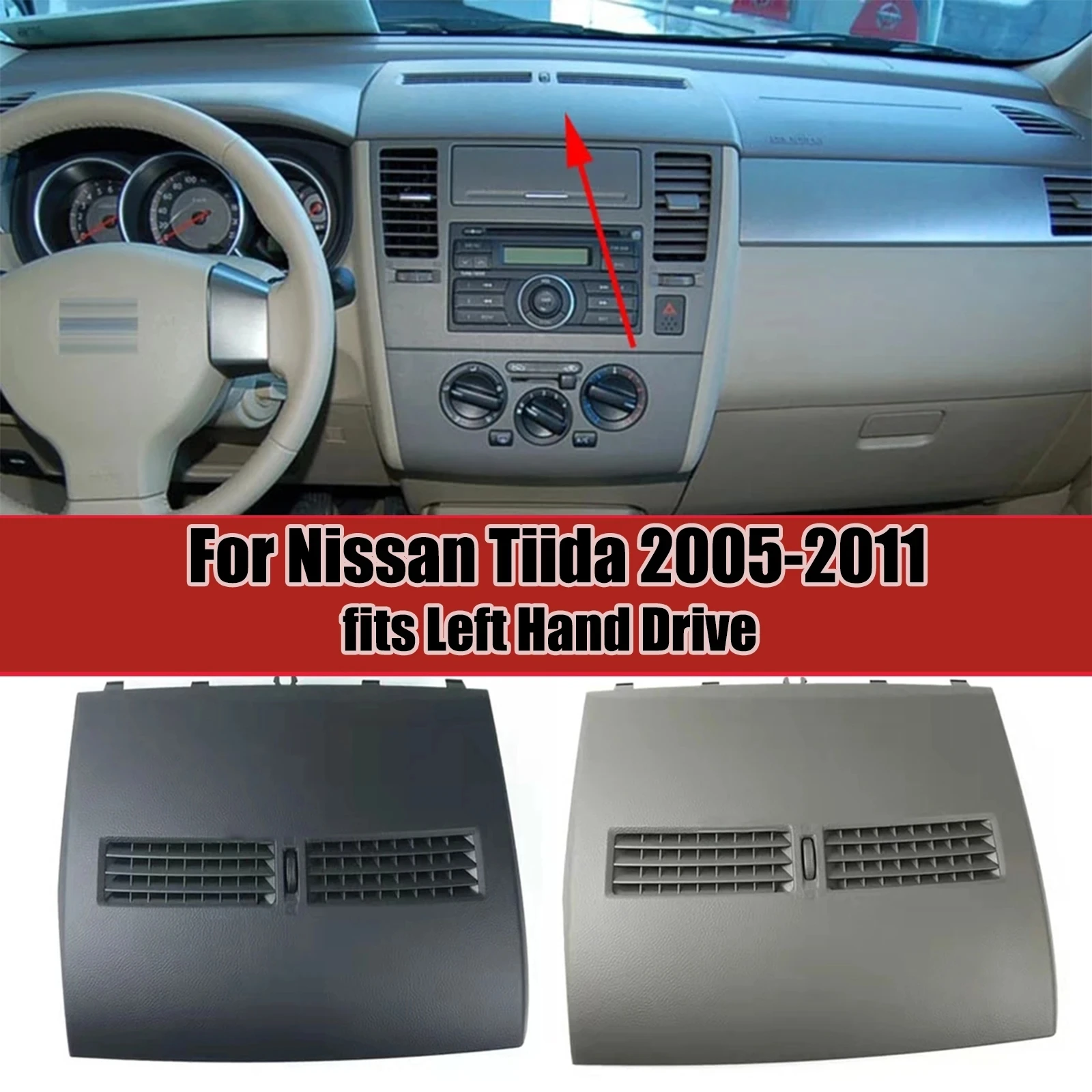 Acabado-de-coche-cubierta-de-Panel-de-instrumentos-para-Nissan-Tiida ...