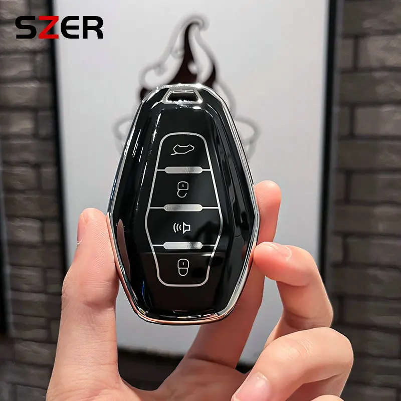 Soft Tpu Key Protective Skin Set Case Cover For Chery Jetour X70 X90 ...
