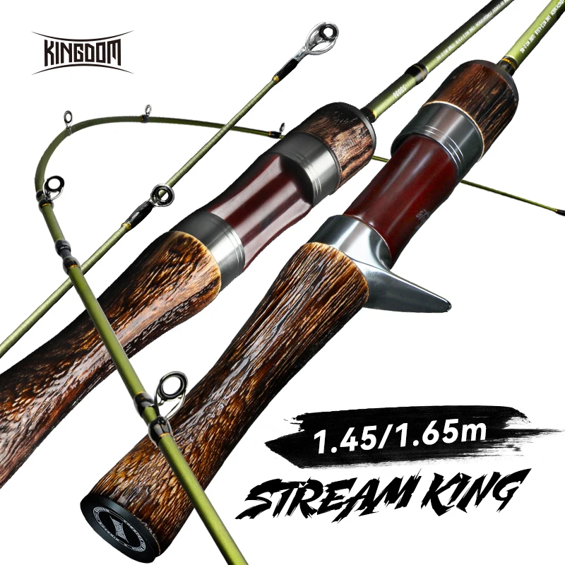 Kingdom STREAM KING Ultralight 62g Spinning Casting Fishing Rods 1.45m ...