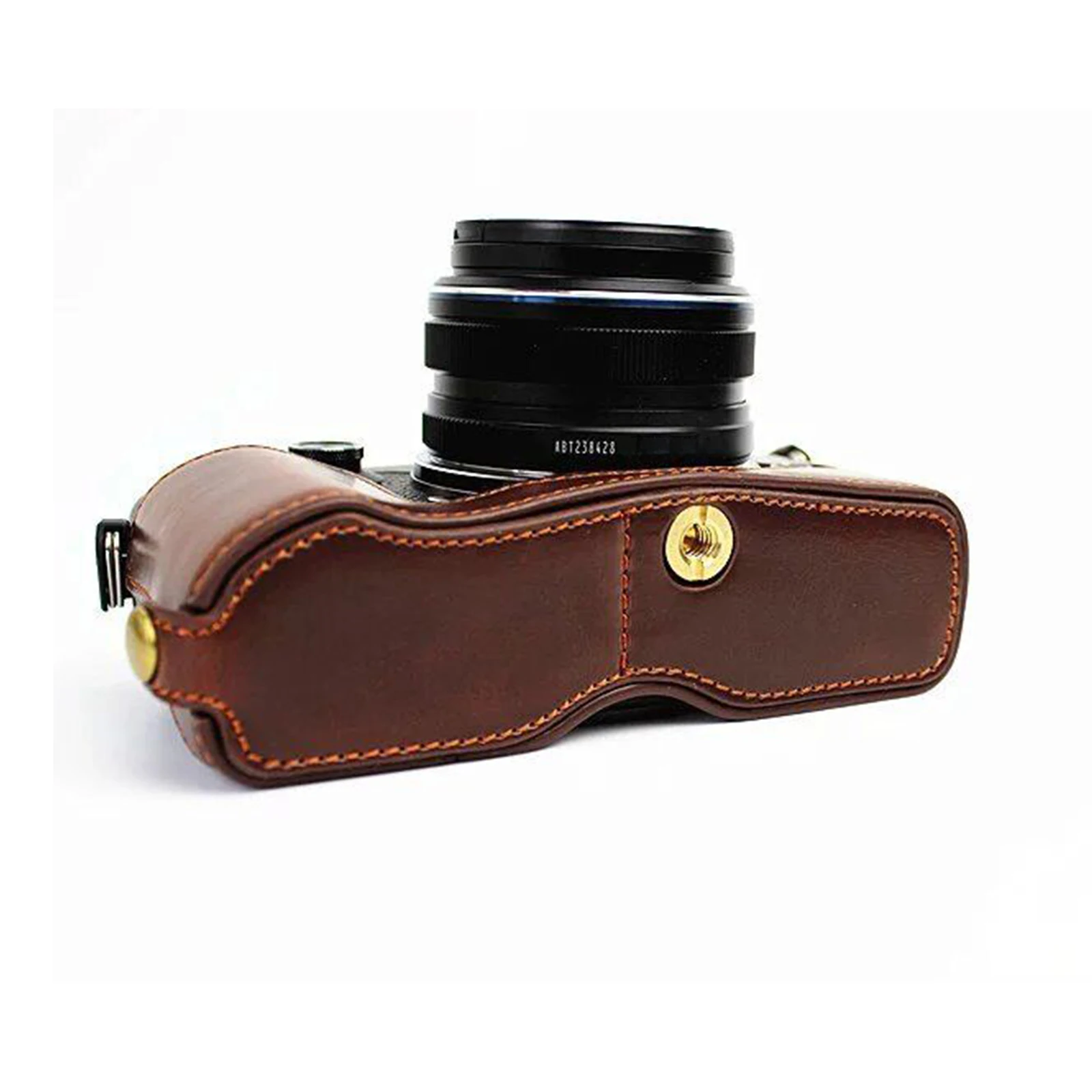 Genuine Real Leather Protect Half Case Grip for Olympus PEN-F Digital ...