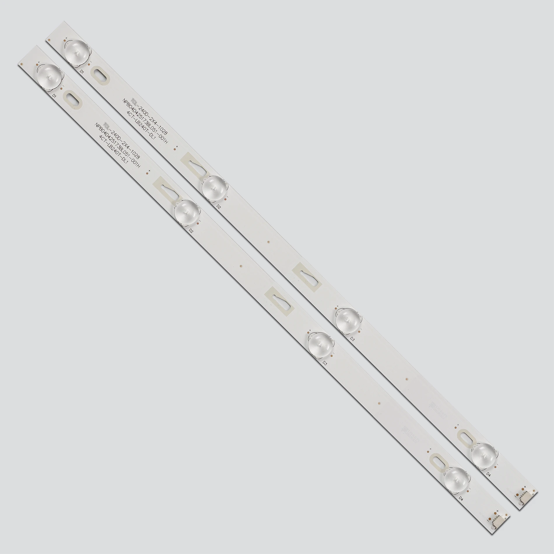 2Pcs/Set 24 inch TV LED Backlight Strip for TCL 240D 2X4 1028 T24D16DH 02B 4CT LB240T DL1 ...