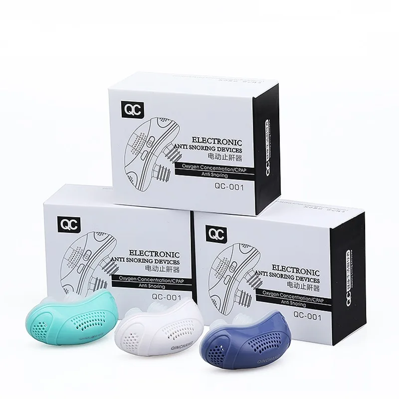 Electric Anti Snore Device Nose Clip Silent Sleep Aid Guard Night ...