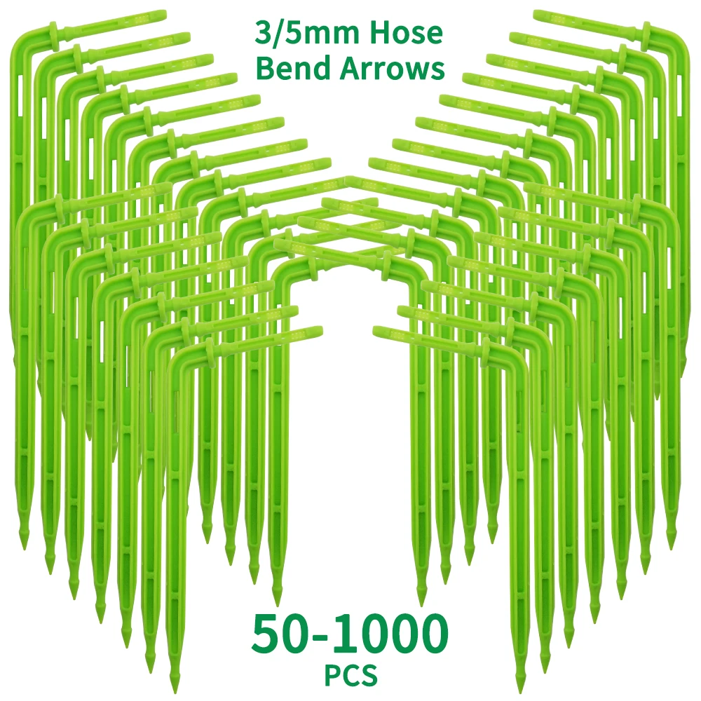 Oasis-50-1000PCS-1-8-Green-Drippers-3-5mm-Bending-Arrow-Emitters-Garden ...