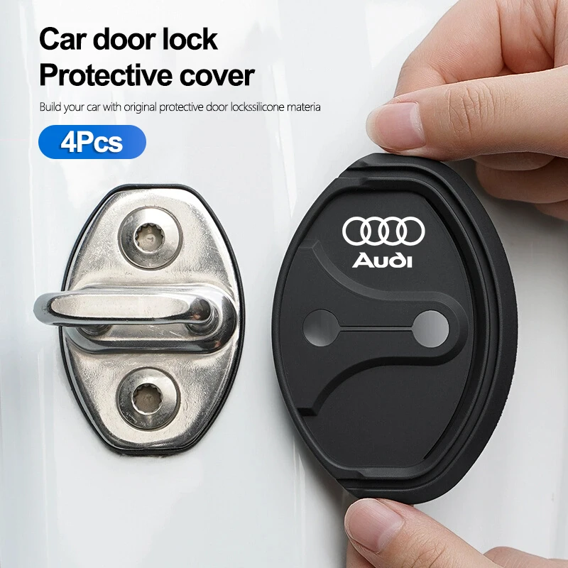 Car-Door-Lock-Cap-Anti-collision-Silicone-Protective-Cover-For-Audi-A3 ...