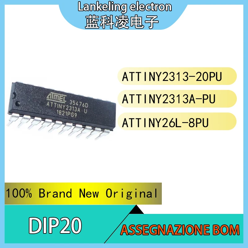 Circuito-integrado-Original-MCU-DIP20-ATTINY2313-20PU-ATTINY2313A-PU-100-a-estrenar-ATTINY26L ...