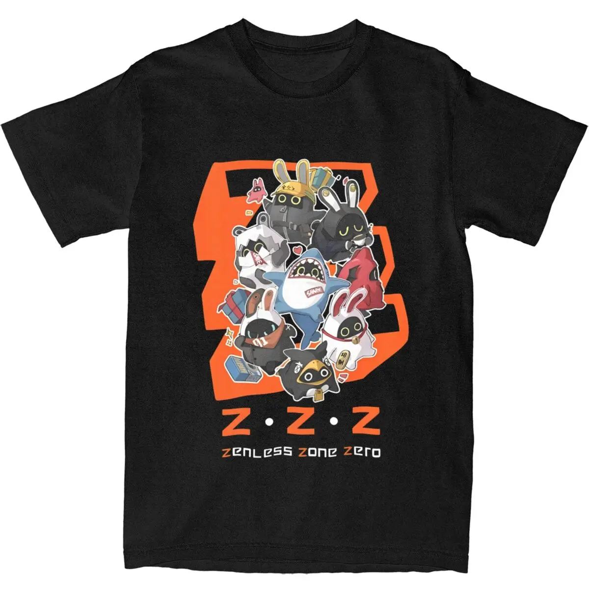 Streetwear-T-Shirt-ZENLESS-ZONE-ZERO-BANGBOO-100-Cotton-T-Shirts-Hip ...