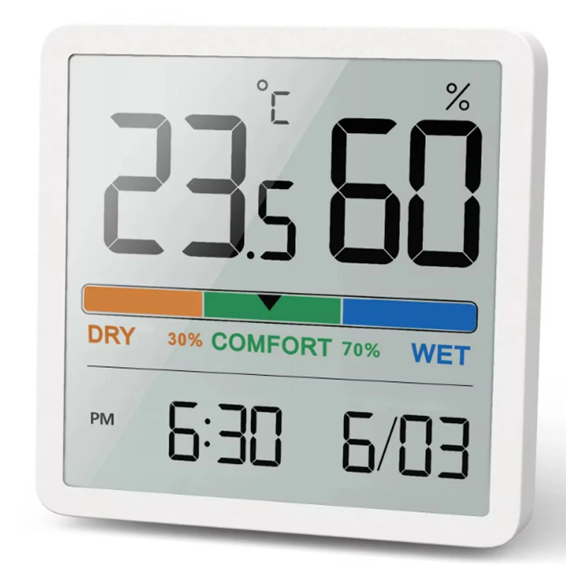 2024-New-Digital-Home-Indoor-Temperature-Humidity-Meter-LCD-Digital ...