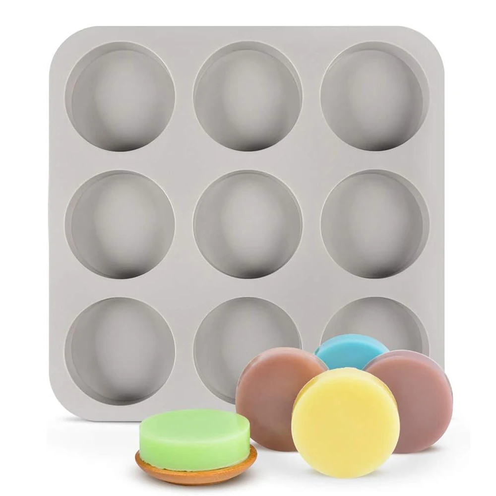 Grande-redondo-Silicone-Mold-Square-Air-Fryer-9-Cavity-Food-Grade-Bolo ...