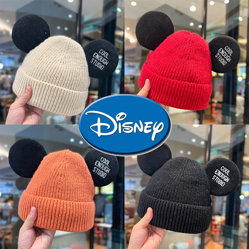 Disney-Mickey-Mouse-Knitted-Bonnets-Cute-Mickey-Ears-Winter-Warm-Hats ...