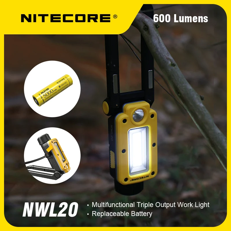 NITECORE-NWL20-600-lumens-USB-C-Charging-Cable-Multifunctional-Triple ...