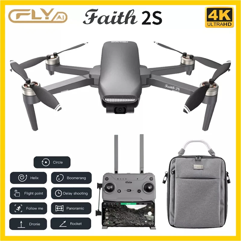 C FLY Faith 2S 드론, 4K HD 카메라, 3 축 짐벌, 전문 RC 쿼드콥터, 35 분 비행, 5km 헬리콥터 ...