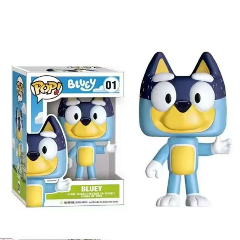 Bluey Bingo Pop Toys Family Kawaii Movable Joint Action Figure Toys ...