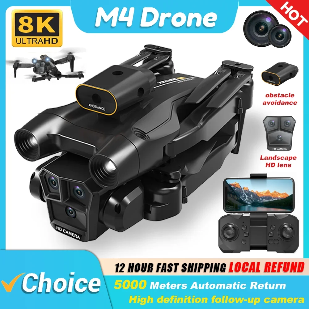QJ-Drone-pliable-avec-triple-cam-ra-HD-grand-angle-h-licopt-re-RC-4K ...