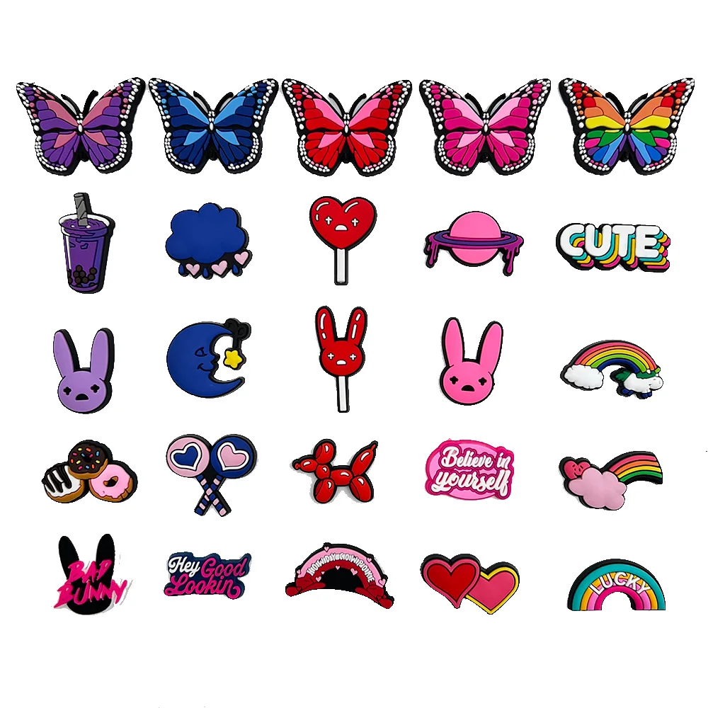 Cute-Cool-Charms-Accessories-Shoes-DIY-Wristbands-PVC-Gengar-Backpack ...