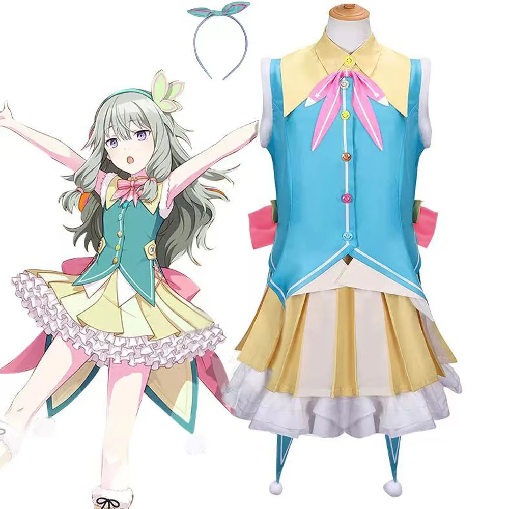 Juego-de-Cosplay-Kusanagi-Nene-Project-Sekai-escenario-colorido-Disfraz ...