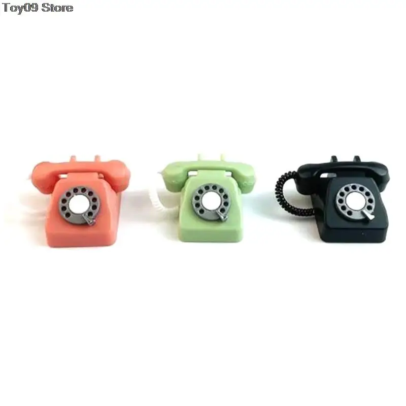 1PC-1-6-1-12-Miniature-Phone-Model-plastic-Vintage-Retro-Rotary ...