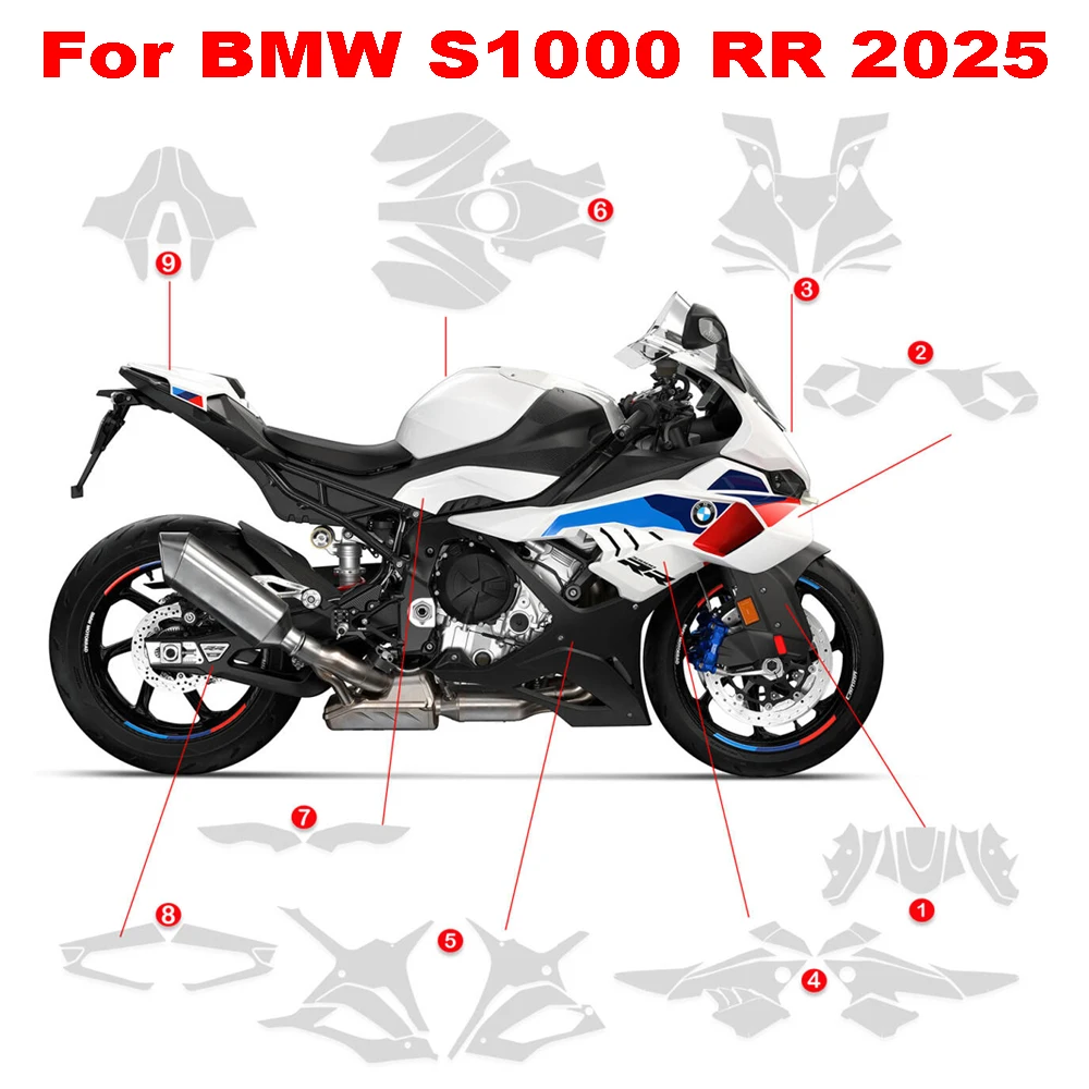 For BMW S1000RR S 1000 RR 2025 TPU Motorcycle Paint Protection Film ...