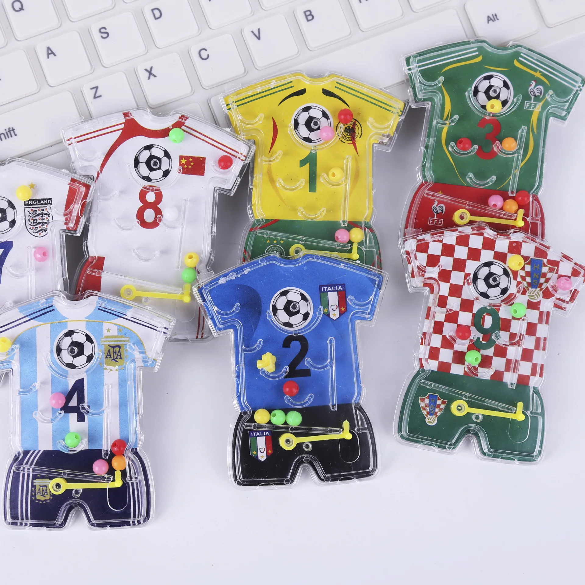12Pcs-Cartoon-Football-Theme-Pinball-Maze-Puzzle-Soccer-Team-Uniform ...