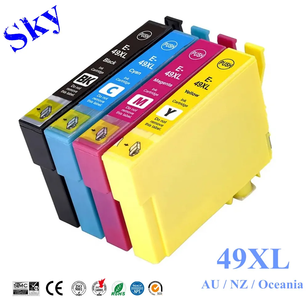 SKY 49 49XL T49XL Compatible Ink cartridges For Epson XP-2205 XP-4205 ...