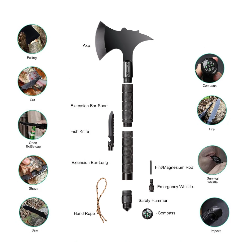 Multi-Functional Foldable Tactical Axe – Go Wild Essentials
