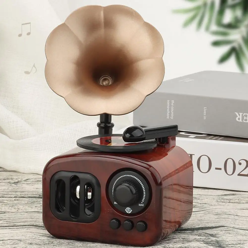 Mini Musical Box Retro Phonograph Shape Music Box Classical Art Decor ...