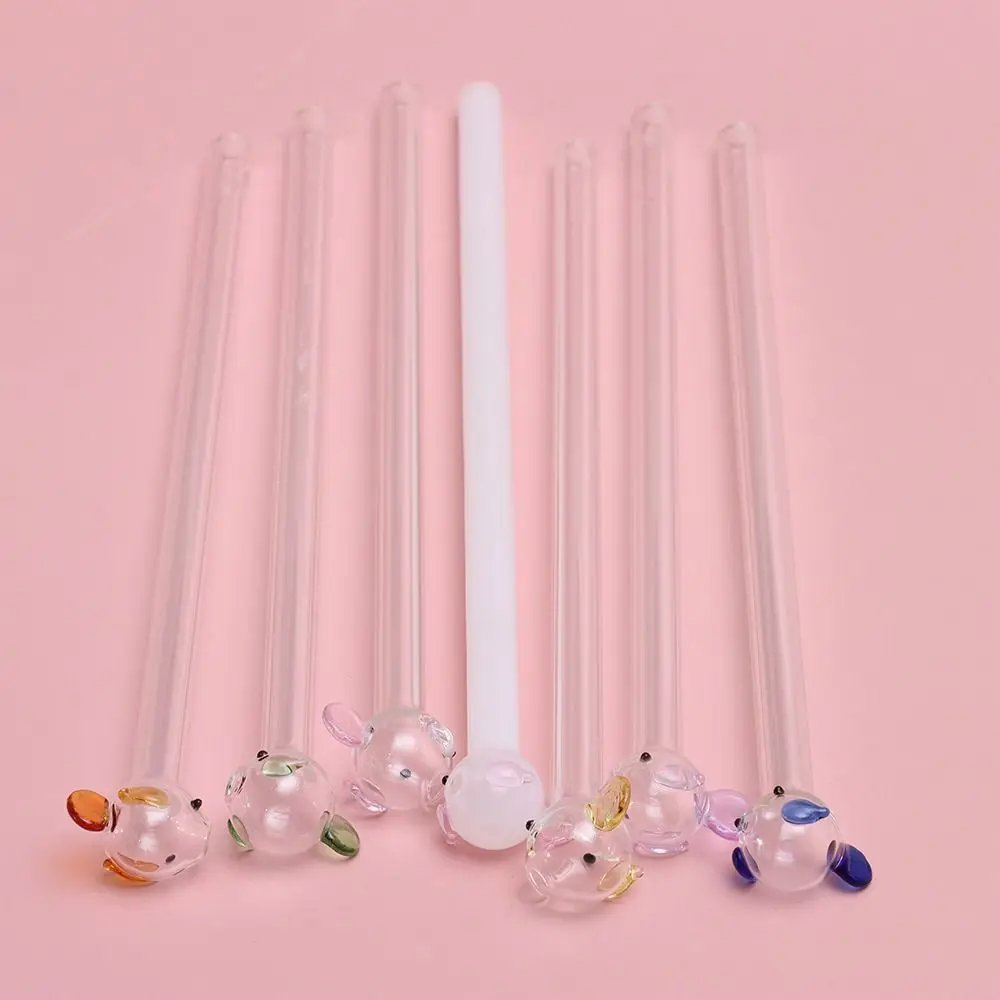 Fish-Shape-Heat-resistant-Glass-Straw-Reusable-Glass-Tube-Pipette-Juice ...
