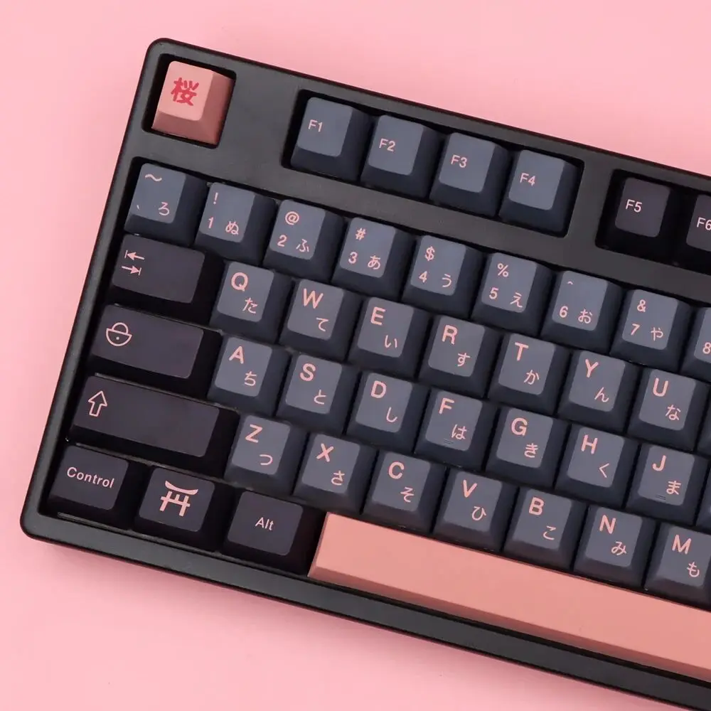 Night-Sakura-PBT-Keycaps-Cherry-Profile-For-dz60-RK61-64-gk61-68-75-84 ...
