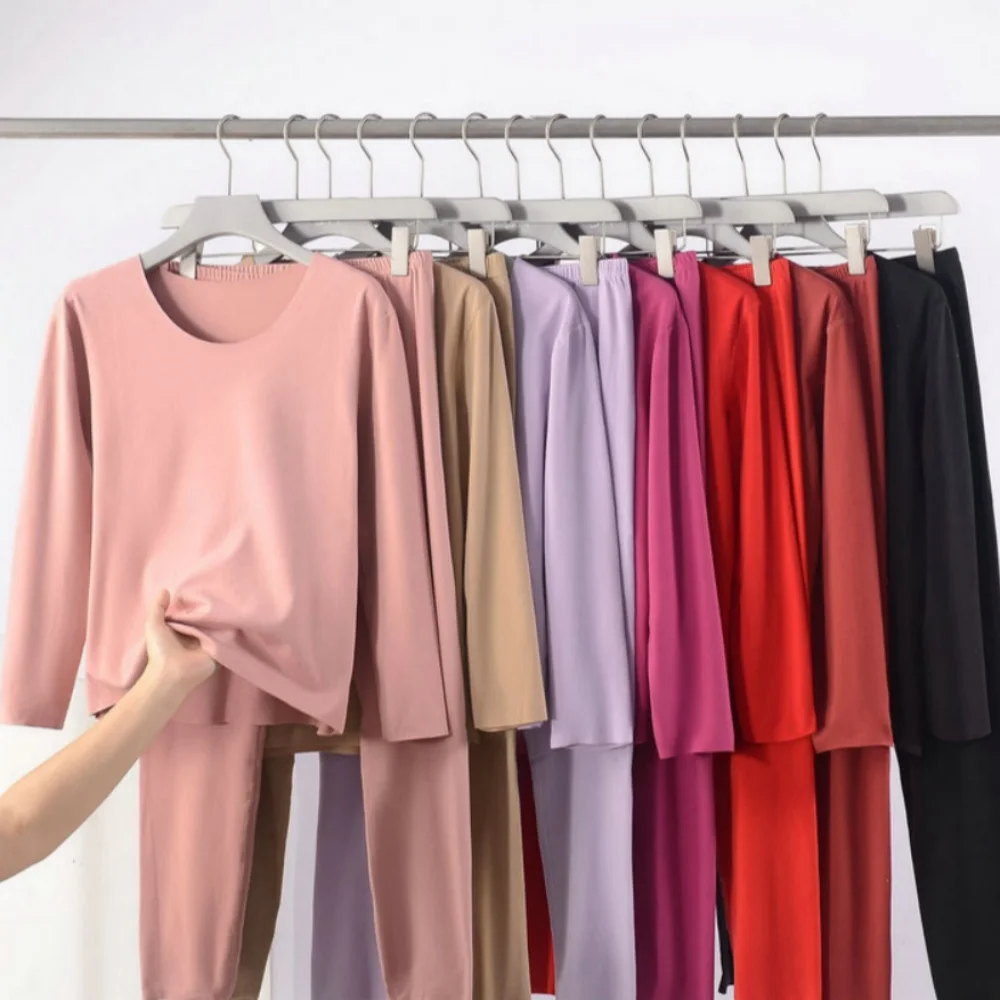 Plus 6XL 100Kg Winter Sleepwear Keep Warm Women's Pajamas Set Nightie ...