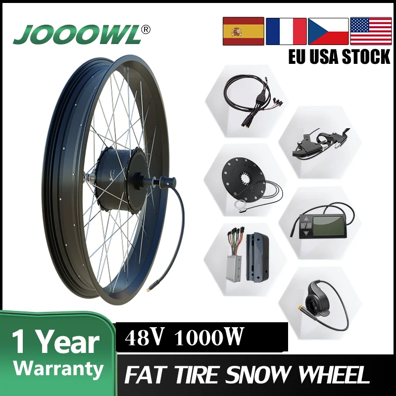 Ebike Kit Conversion 48v 1000w Fat Brushless Tire Wheel Motor 20inch ...