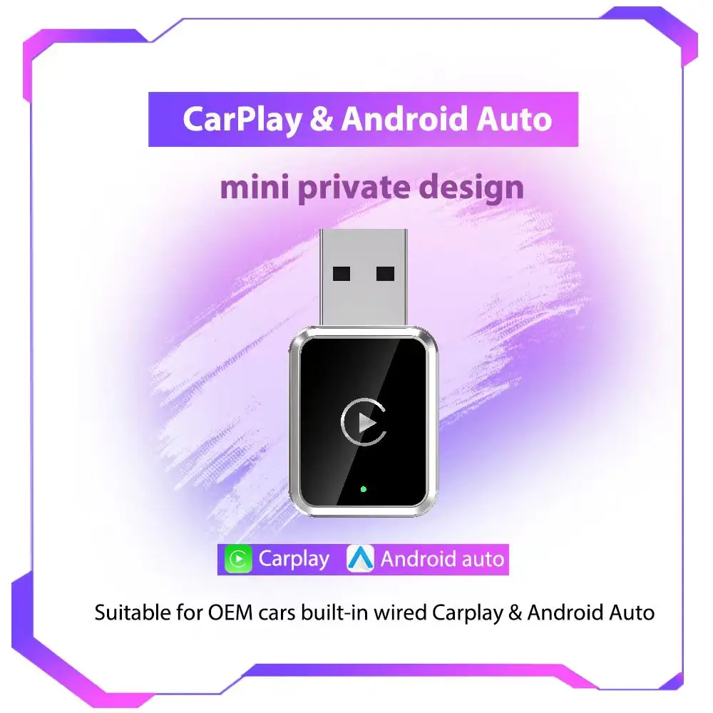 Mini Wireless Carplay Adapter for Apple iPhone CarPlay Dongle Stick for ...