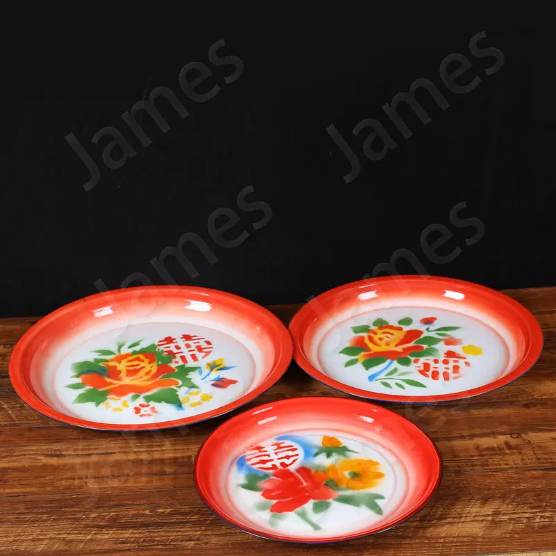 Classic-Pattern-Retro-Dinner-Plate-Nordic-Style-Ceramic-Plates-Large ...