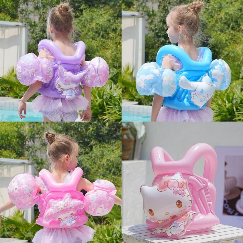 Mymelody Cinnamoroll Kuromi Buoyancy Vest Arm Ring Kids Inflatable ...