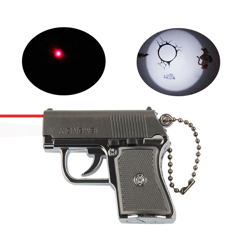 2-In-1-Gun-Model-Flashlight-Lighting-Laser-Infrared-Multi-function-Key ...