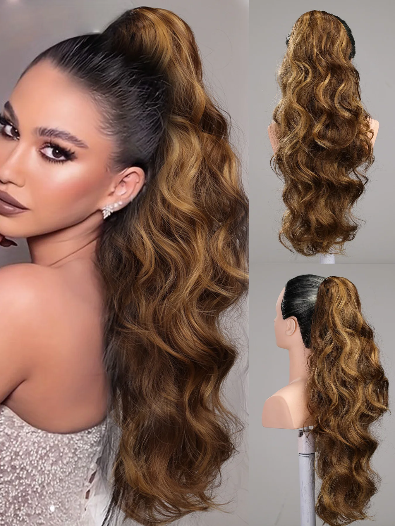Extensi-n-larga-de-cola-de-caballo-trenzada-DIY-con-lazo-de-pelo ...