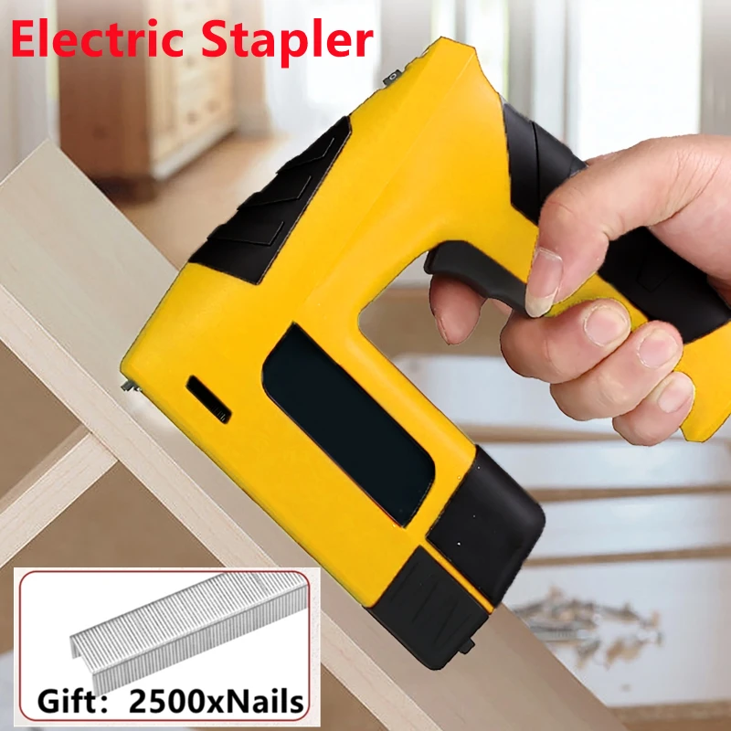 Usb Rechargeable Electric Nail Gun Stapler Electric Nailer Staples ...