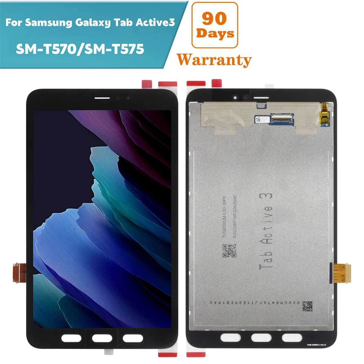 8 Inches For Samsung Galaxy Tab Active3 T575 T570 Sm-575 Sm-t570 Lcd Display And Touch Digitizer ...