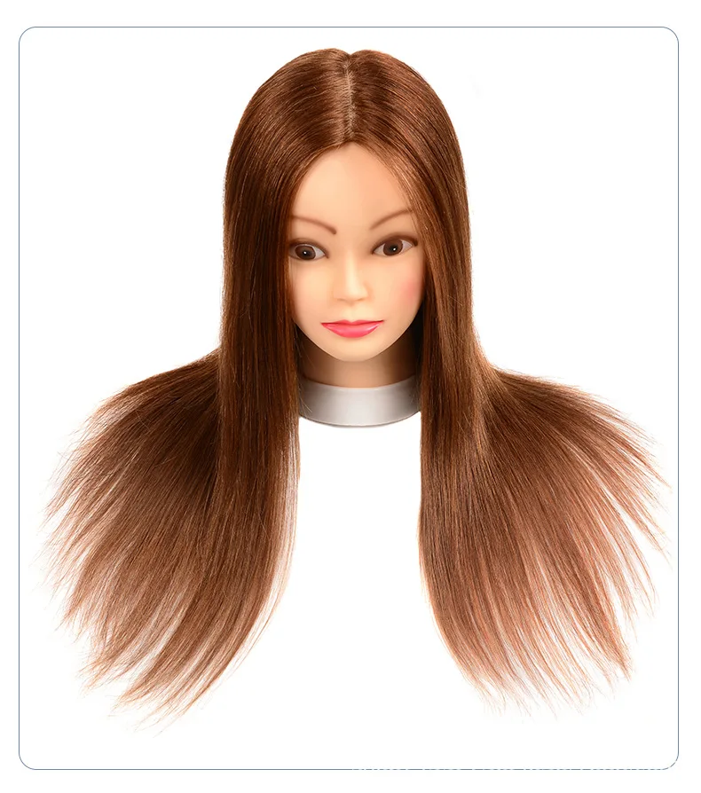 100-Human-Hair-Mannequin-Heads-With-For-Hair-Training-Styling-Solon ...