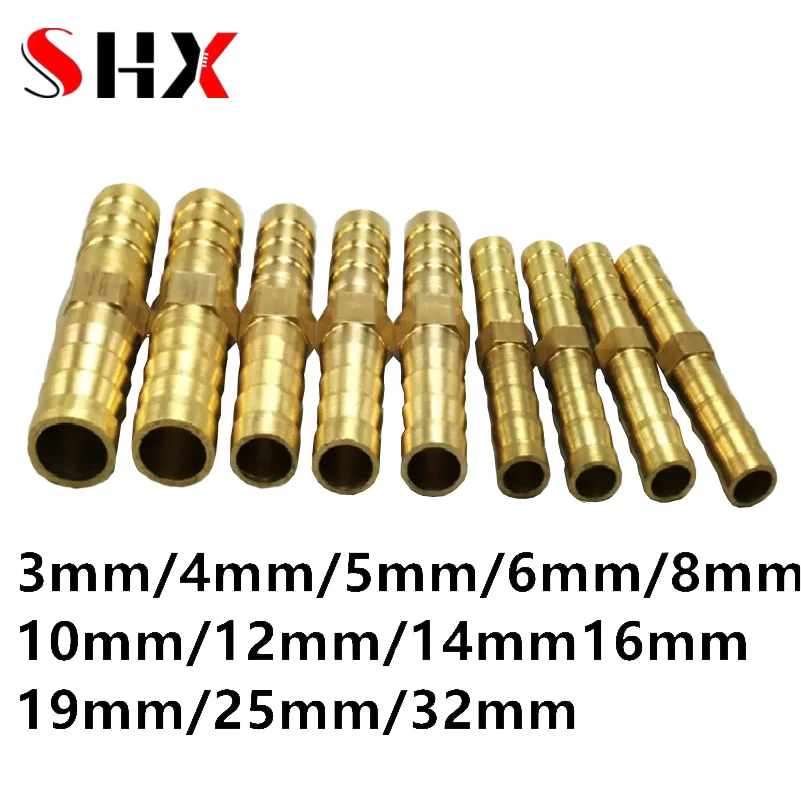 Brass-Straight-Hose-Pipe-Fitting-Equal-Barb-Water-Pipe-Joint-Gas-Copper ...