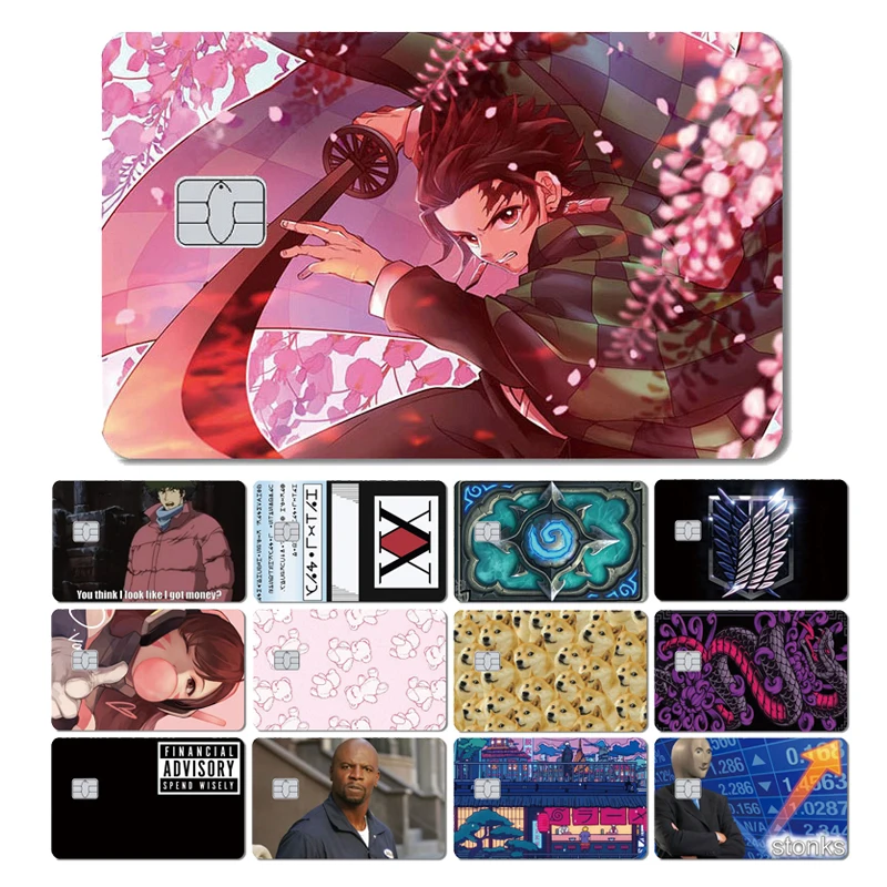 Hot-Sale-Attacking-Giant-Snake-Cartoon-Matte-Credit-Card-Debit-Card ...