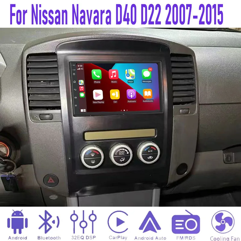 7'' For Nissan Navara D40 D22 2007-2015 Car Radio Wireless Apple ...