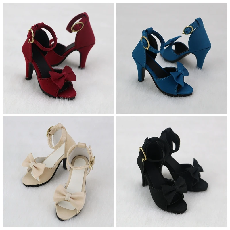 Bjd 구체관절 인형 신발, SD AOD DOD BJD 인형 신발, 검정색 하이힐 신발, YG407 Bjd 인형 액세서리, 1/ ...