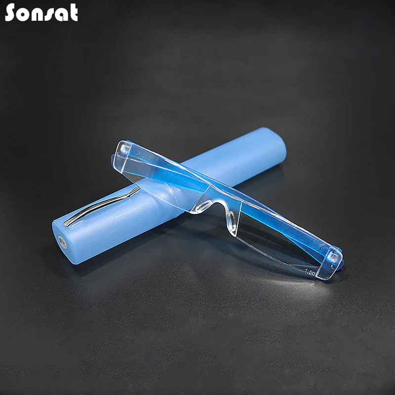 Small-Reading-Glasses-Pen-Holder-Ultra-Light-Transparent-Presbyopic ...