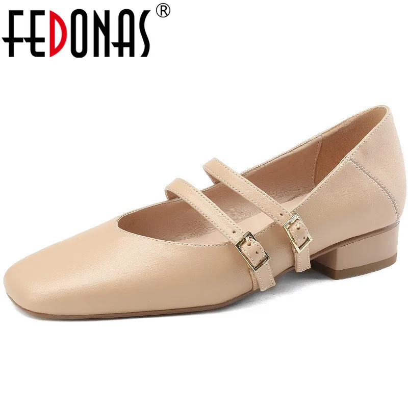 FEDONAS-2025-Elegant-Vintage-Women-Pumps-Spring-Office-Party-Square-Toe ...