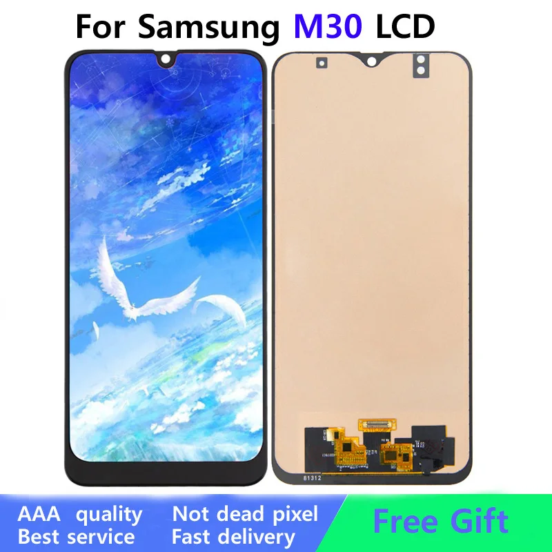6.4 lcd lcd lcd para samsung galaxy m30 2019 m30 m305 m305f display lcd ...