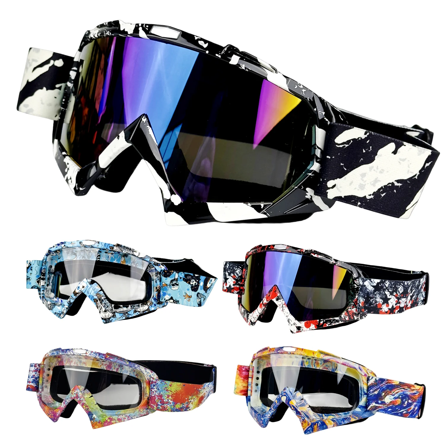 Motorcycle-Goggles-Cycling-Glasses-Outdoor-Off-Road-Ski-Sport-MX-ATV ...