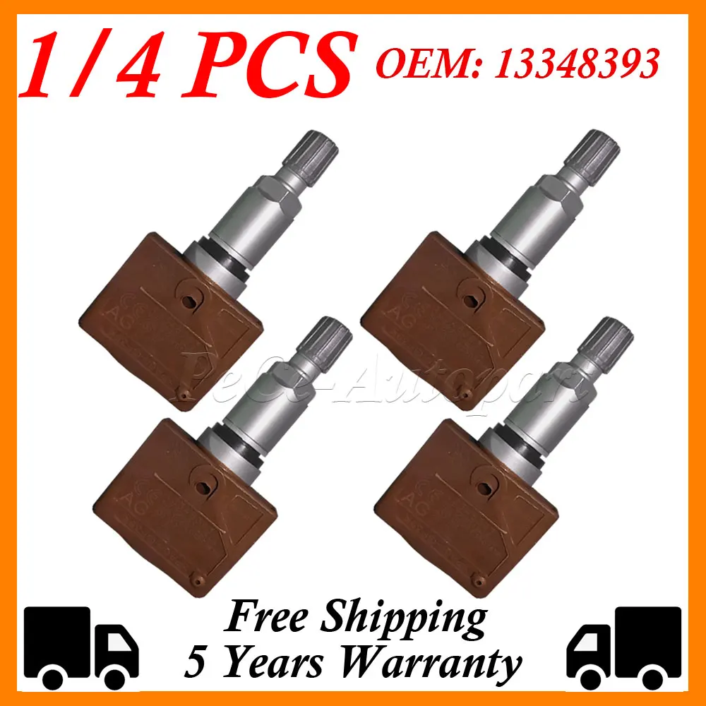 1-4PCS-13348393-433-MHZ-TPMS-Tire-Pressure-Sensor-For-Opel-Zafira-C ...
